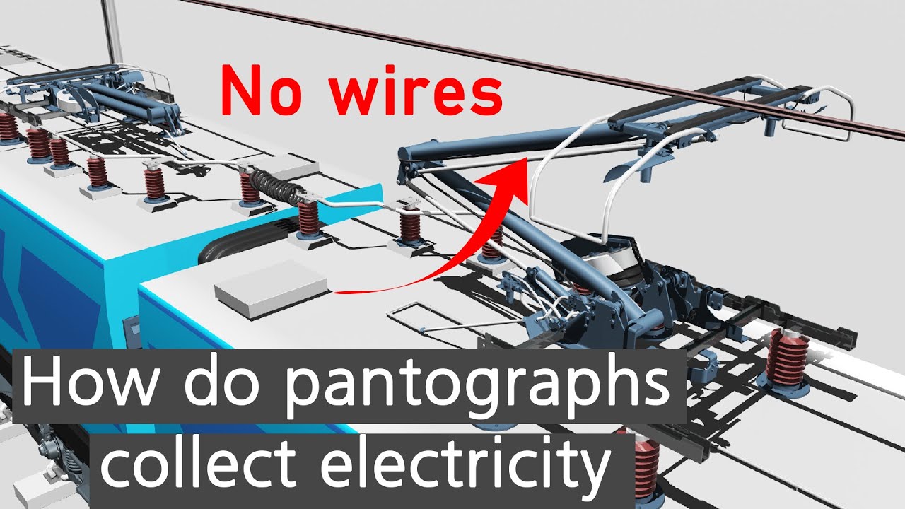 How do pantographs collect electricity despite not having visible wires ...