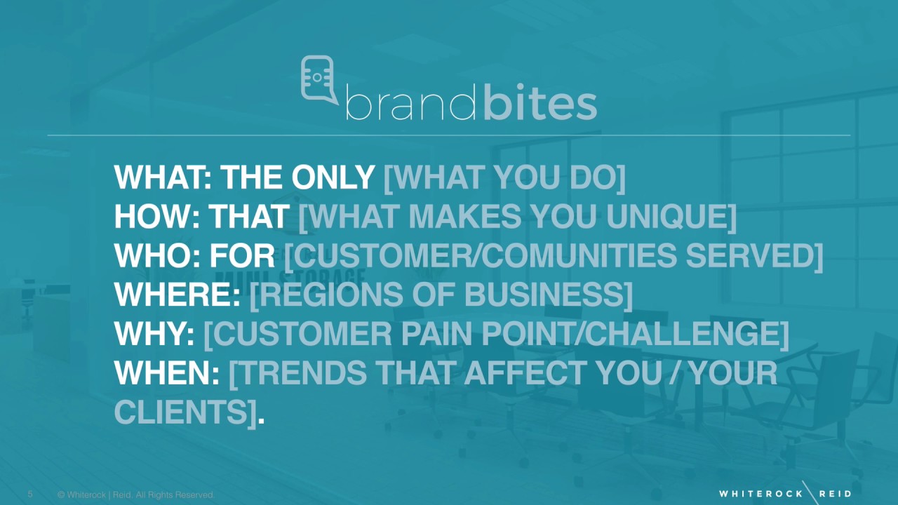 Brand Bites - How to Write Your Onliness Statement - YouTube