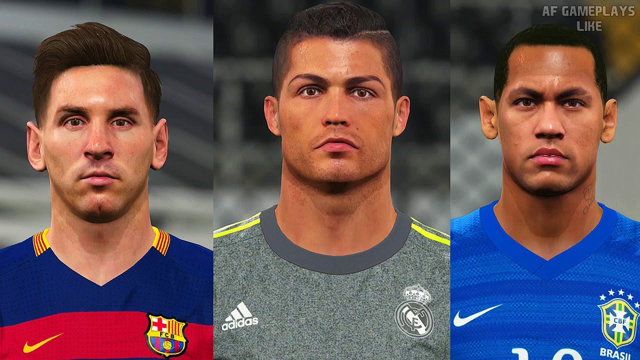 Pes 2016 - Lionel Messi Cristiano Ronaldo Neymar Jr (FIFA Ballon D'Or ...