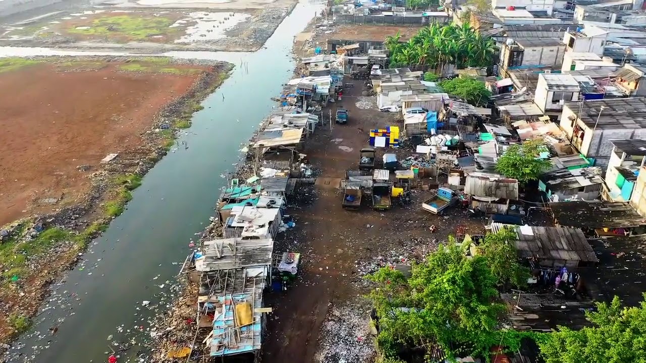 DRONE FOOTAGE OF A POVERTY STRICKEN AREA| FREE FOOTAGE NO COPYRIGHT ...