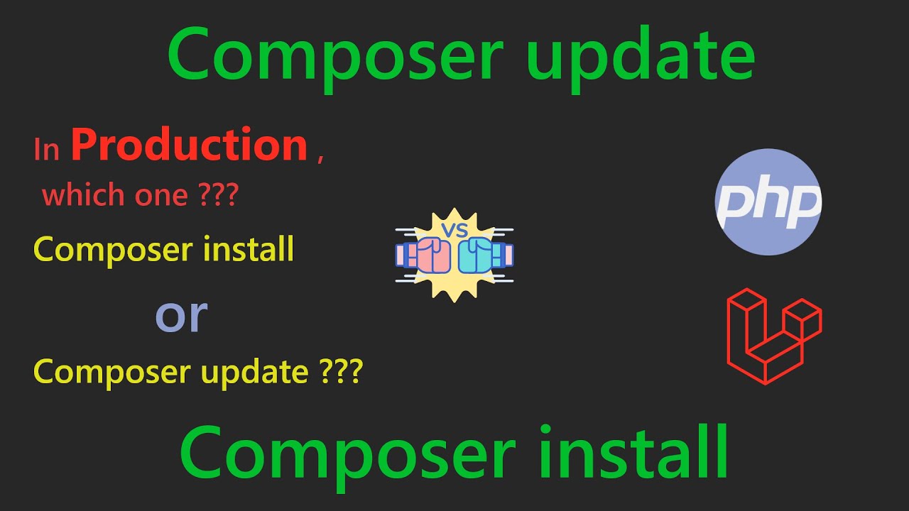 Composer Update Vs Composer Install Difference Between Composer Json
