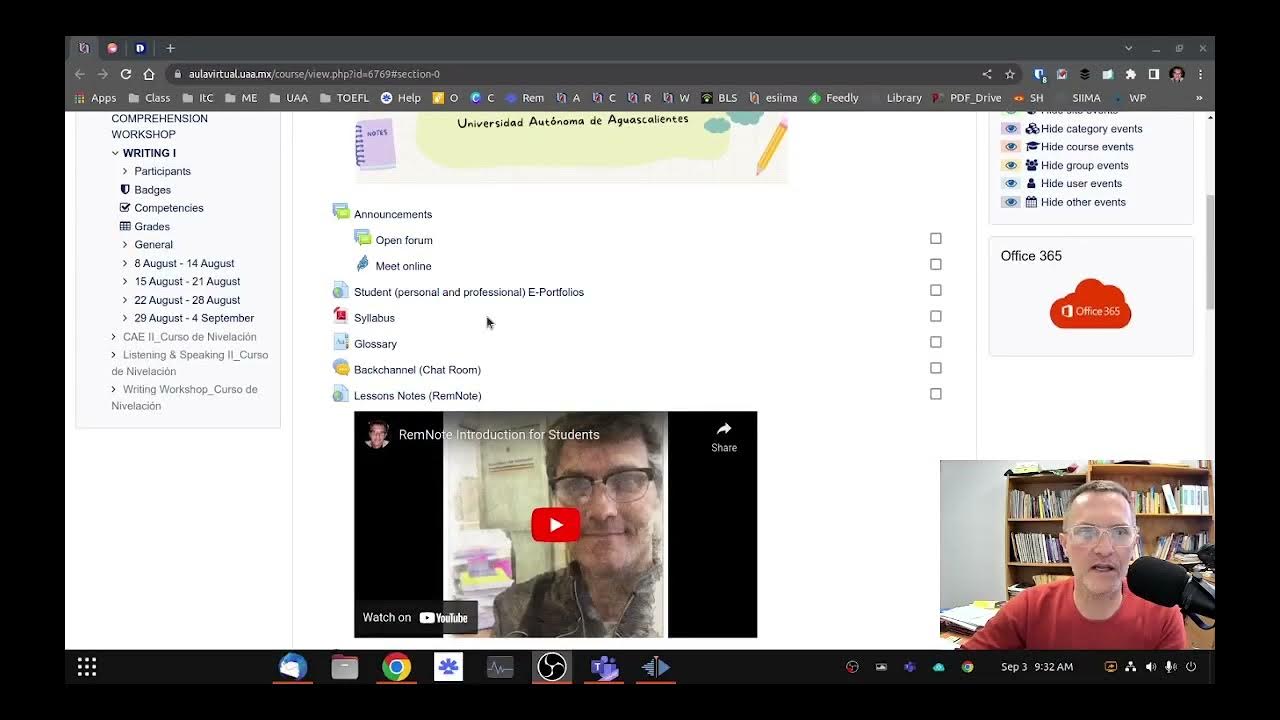 Course Navigation in Moodle (student view) - YouTube