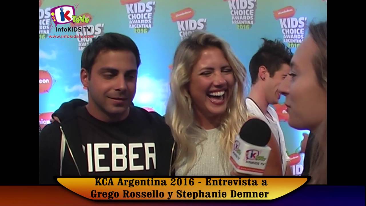 Grego Rossello y Stephanie Demner. Entrevista infoKIDS en los Kids ...