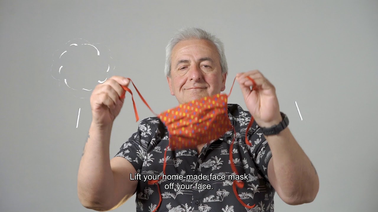 How to take off a face mask - YouTube
