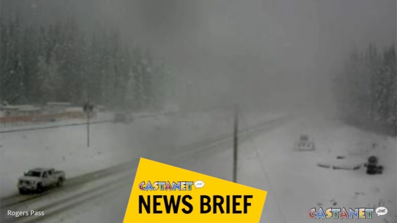 Treacherous snowy conditions - YouTube