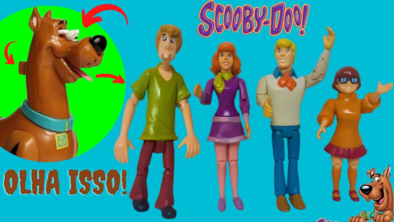 Review Bonecos Scooby Doo Mystery Solving Crew Clássicos 2001 - YouTube
