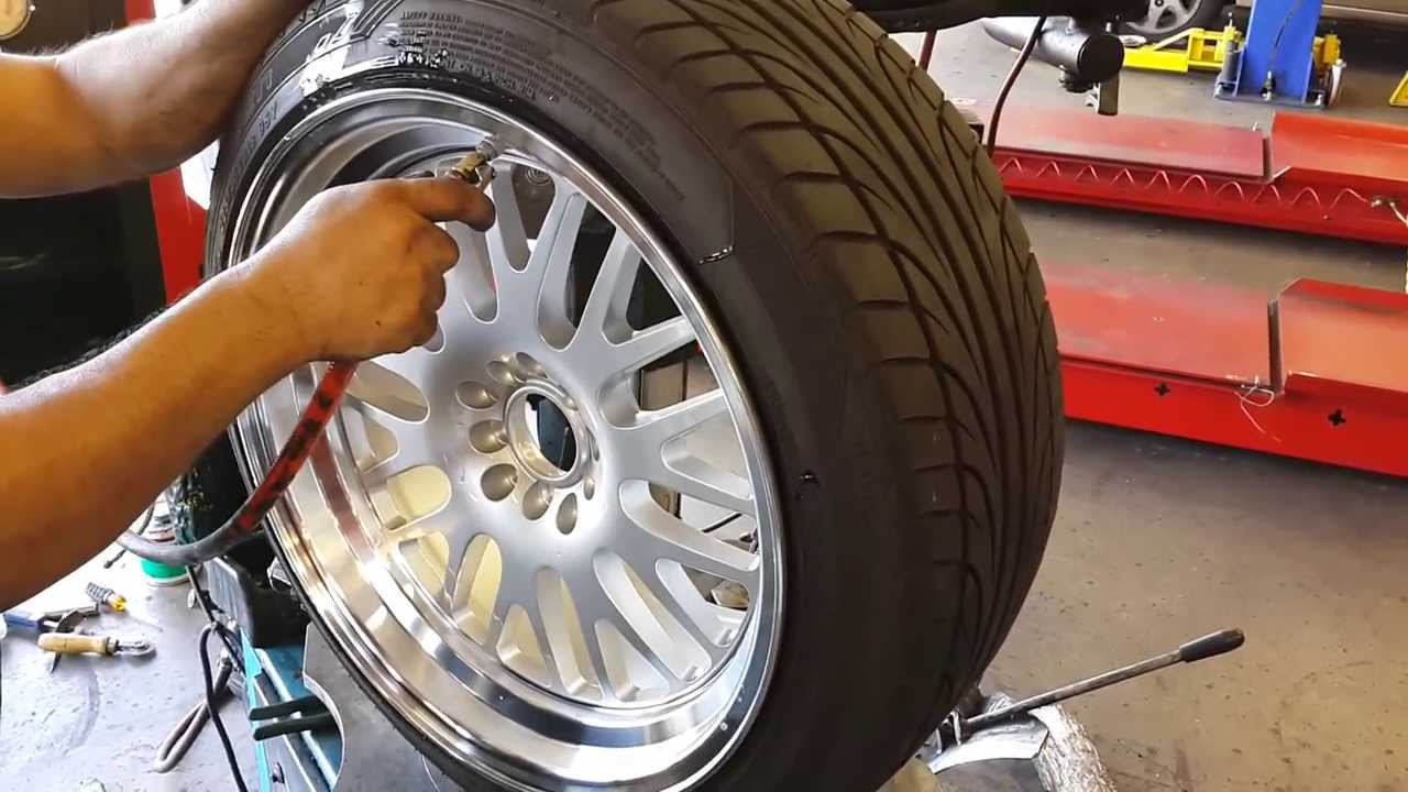 Tire Stretching 18X9 5 On 225 45 18 YouTube