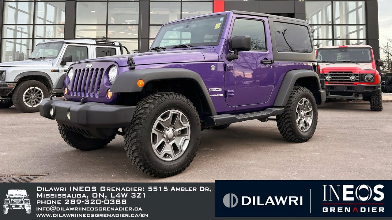 2018 Jeep Wrangler Sport Rubicon Wheels Low Kms CleanCarfax at Dilawri ...