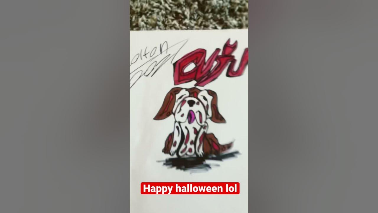 Cujo drawing 🐶 🩸 - YouTube