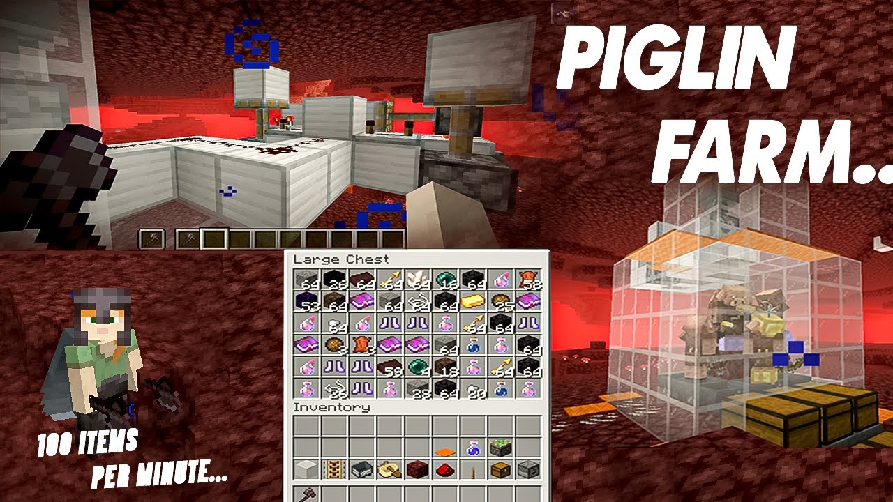 I Built the Easiest Piglin farm in Minecraft... - YouTube
