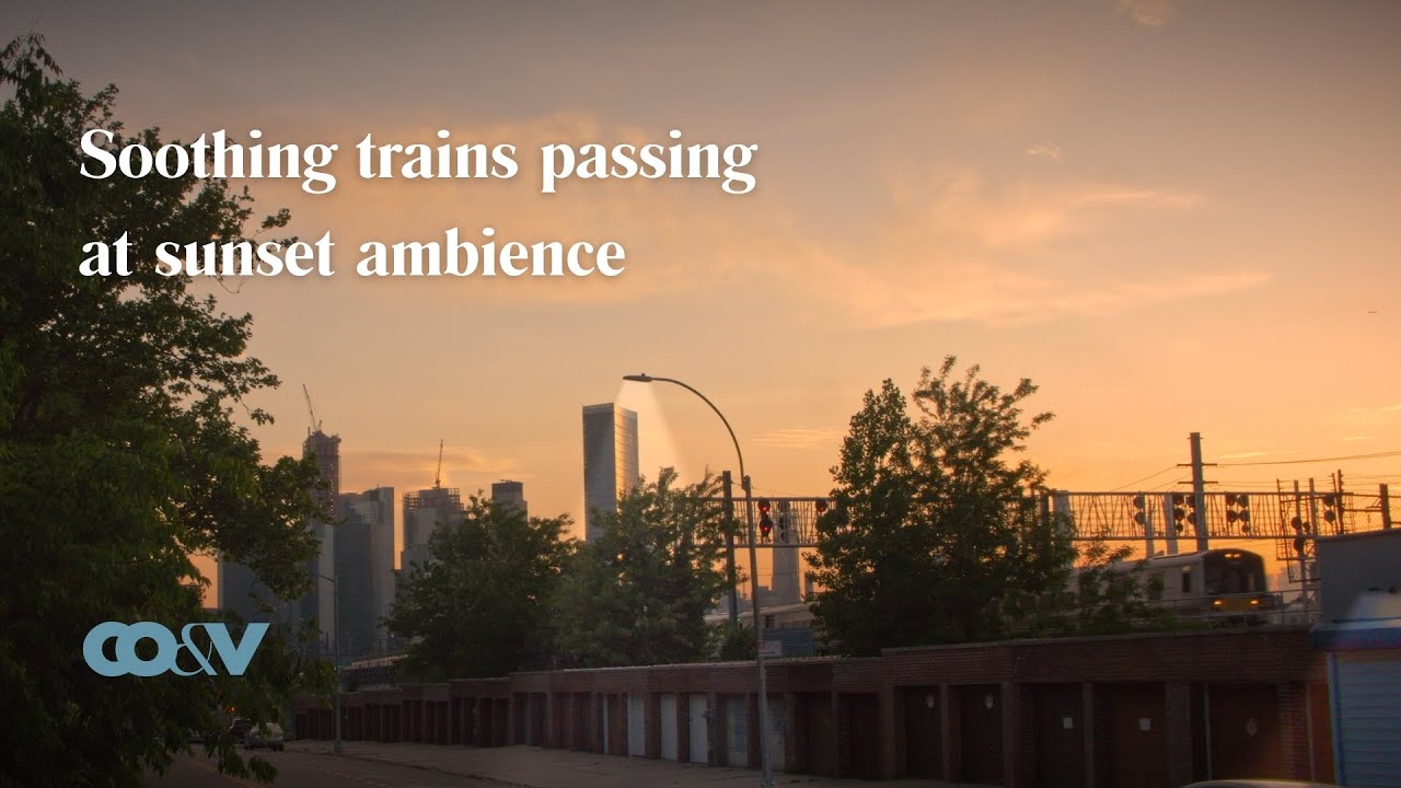 Distant trains rumbling sounds to help study and relax - train sounds ...