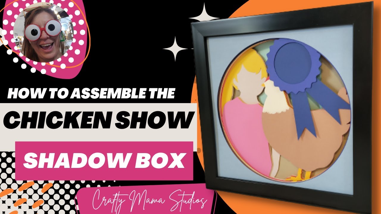 Chicken Show Girl Svg Shadow Box, Chicken Competition 3D Layered ...