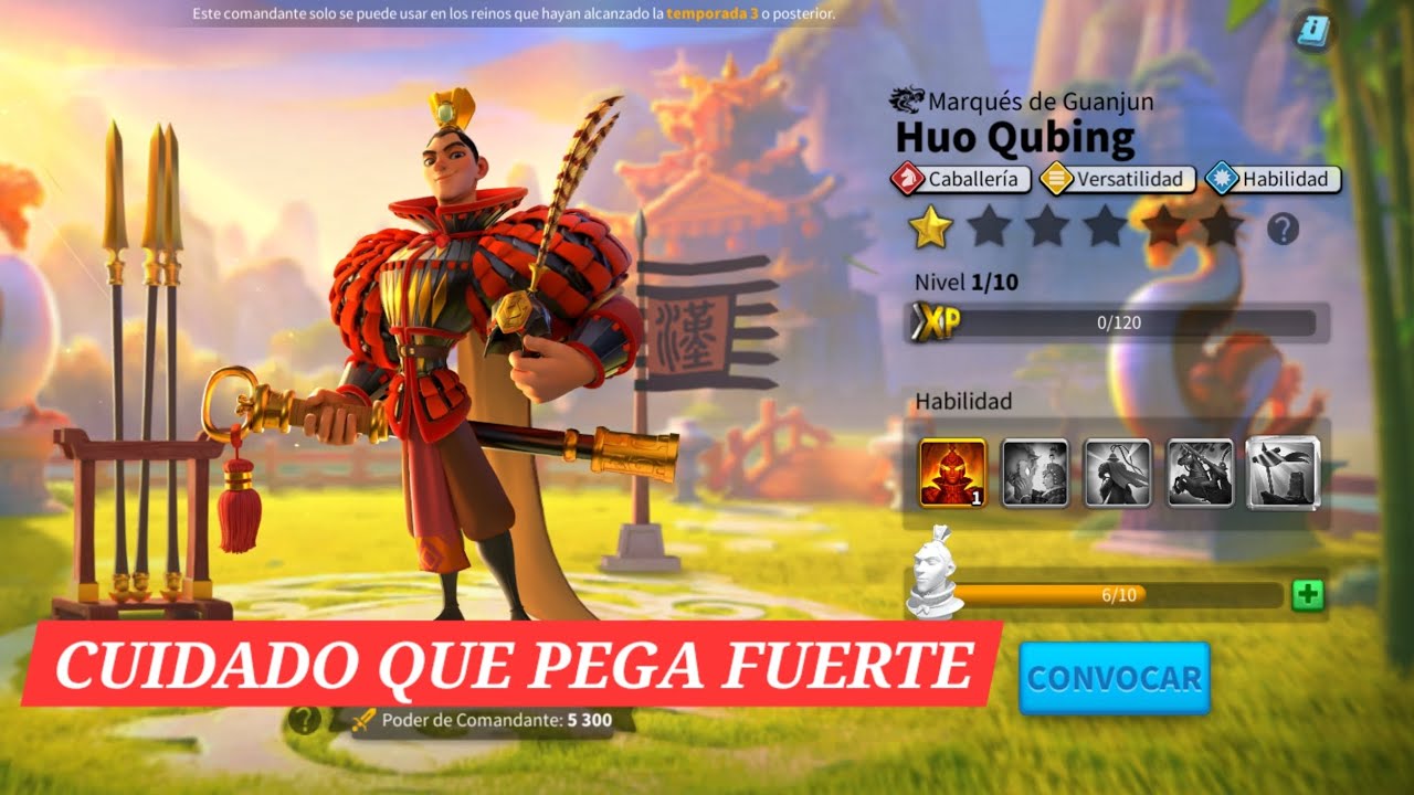 Merece la pena Huo Qubing en 2025? | Rise of Kingdoms | Cuidado que ...
