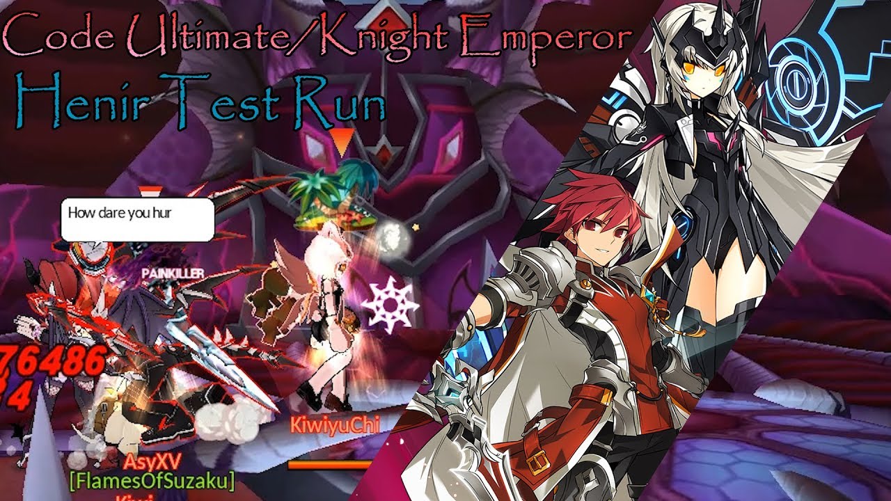 [Elsword NA] Knight Emperor/Code Ultimate Henir Test Run - YouTube