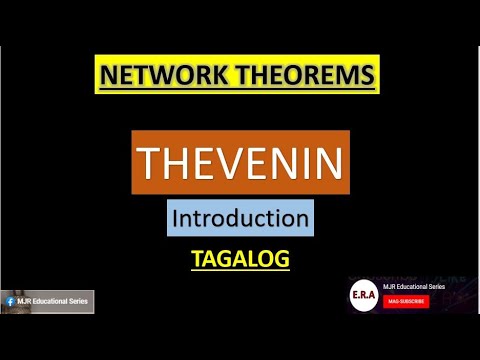 Thevenin (Network Theorems) Introduction. Tagalog - YouTube