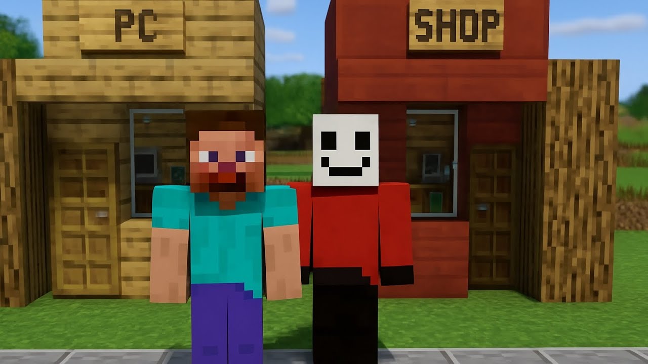 I opened pc shop in minecraft! - YouTube