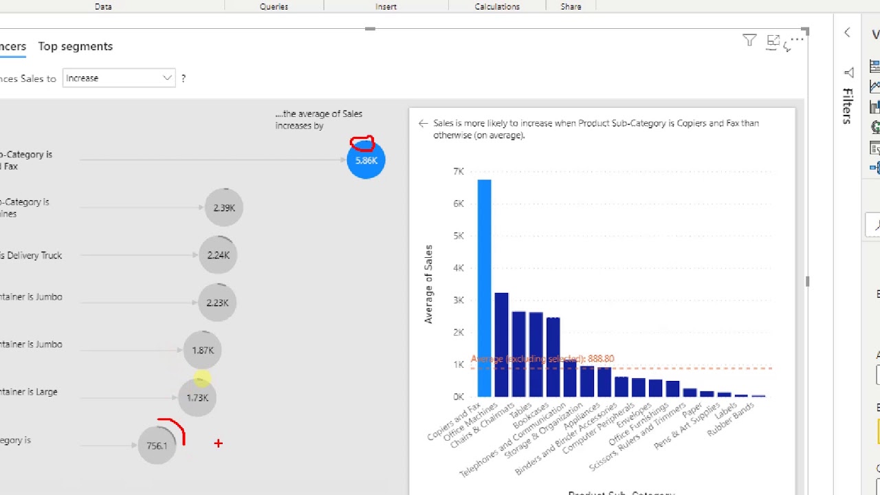 Formatting Options for Power BI Key Influencer Visual - YouTube