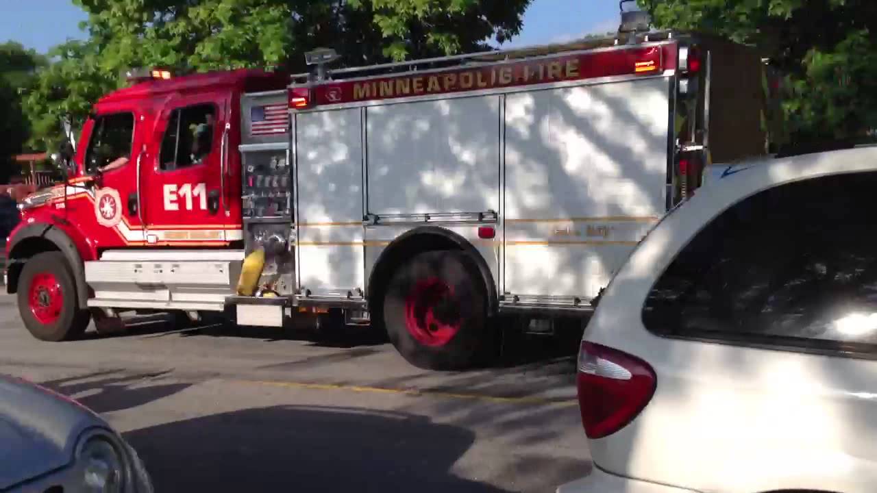 Minneapolis MN Fire Engine 11 Responding, 6/10/13 - *Code 3* - YouTube