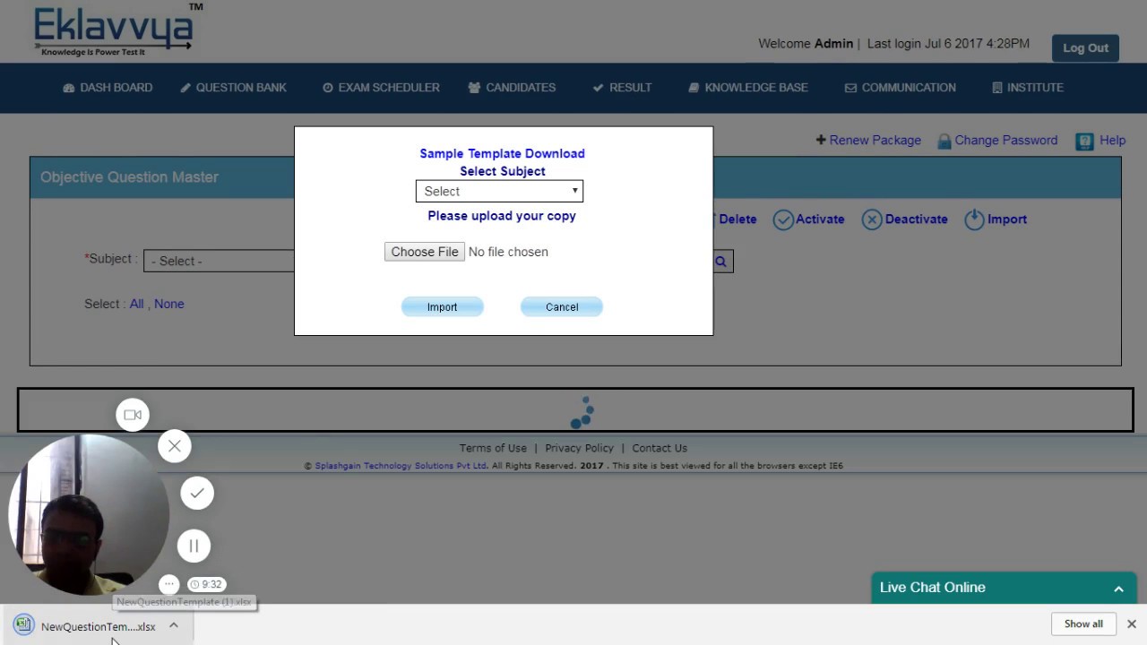Bulk Upload Questions Using Excel Template - YouTube