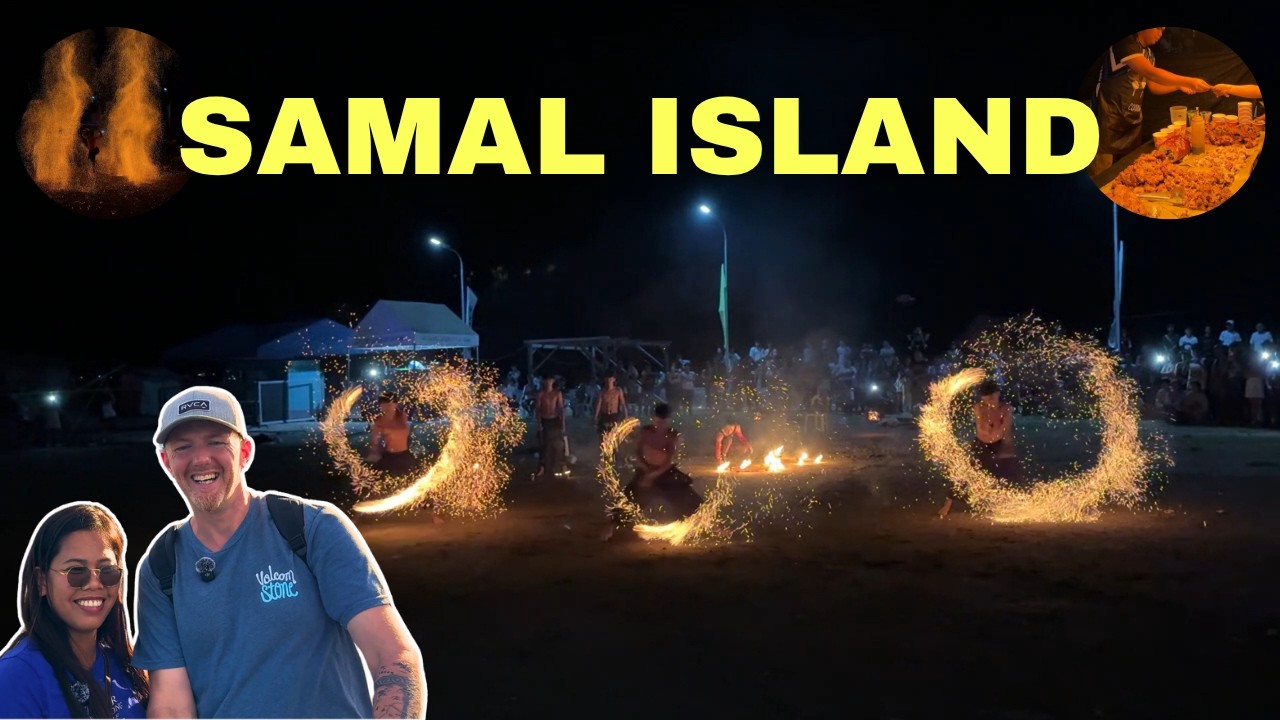 Filipino's give us a Fire Dance Show | Island of Samal, Philippines ...