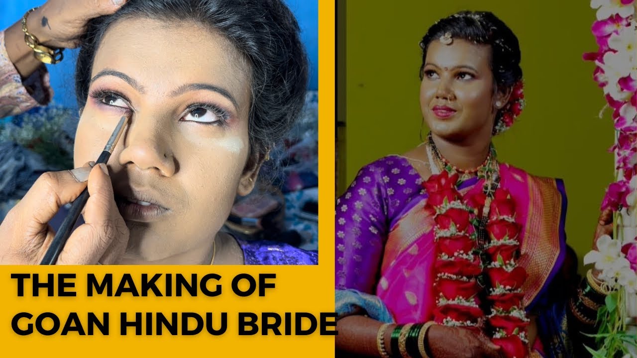 Bridal Makeover // Goan Hindu Bride from Dabaal, Ponda Goa // Sonia ...