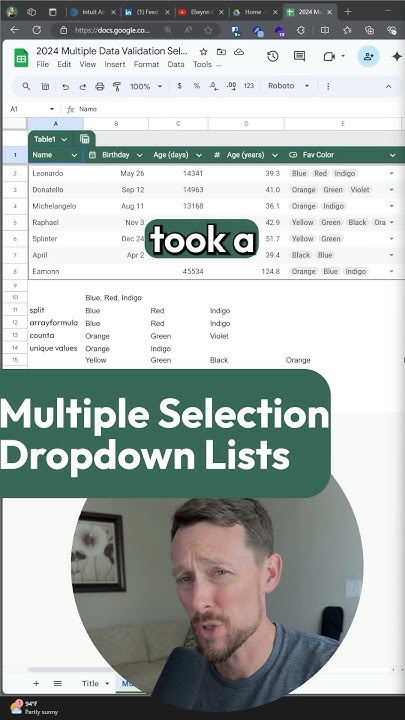 We finally got multiple selection drop down lists! - YouTube