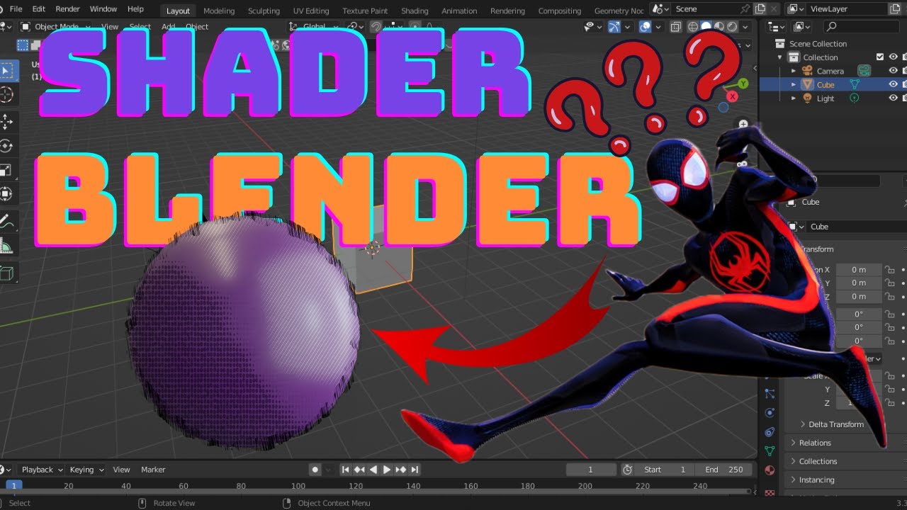 Tutorial spiderverse en Blender_ parte 1 🕷️🕸️ - YouTube