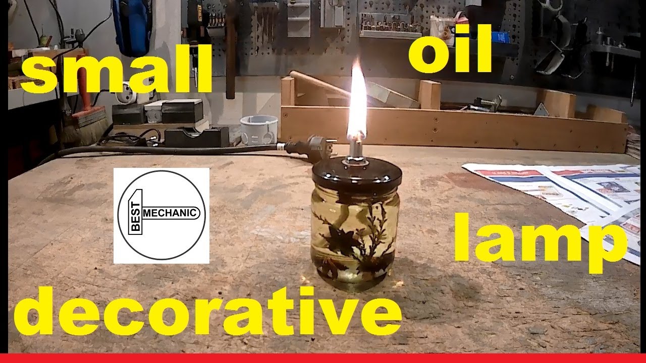 How to Make a Small Decorative Oil Lamp - YouTube