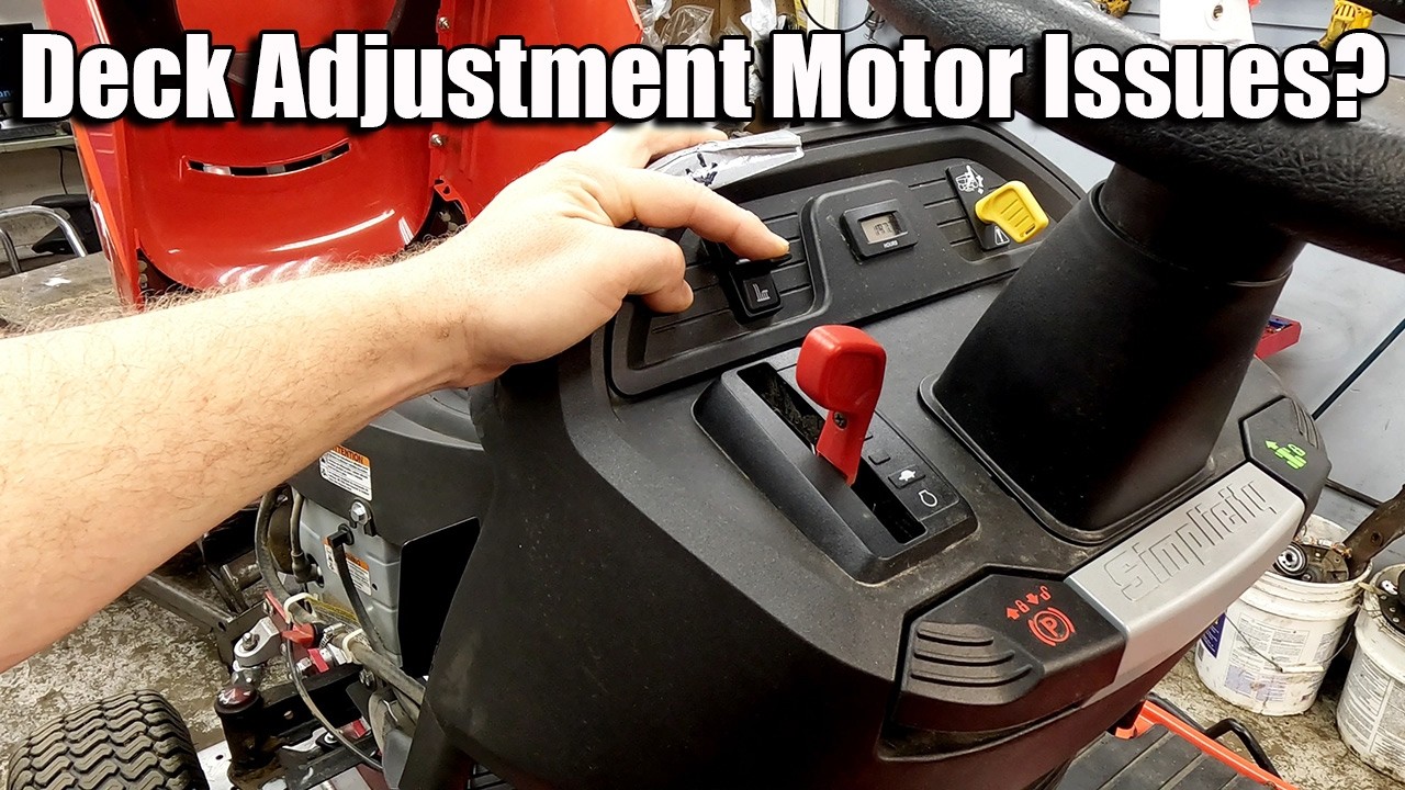 Simplicity Electric Deck Adjustment Not Working Mower Will Not Start ...