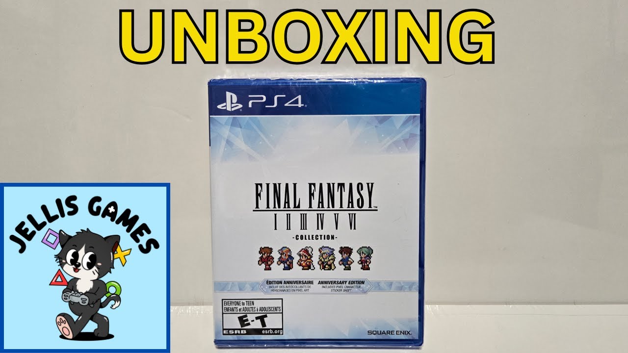 UNBOXING Final Fantasy Pixel Remaster Anniversary Edition for PS4 - YouTube