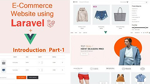E-commerce using vue js with laravel backend - YouTube