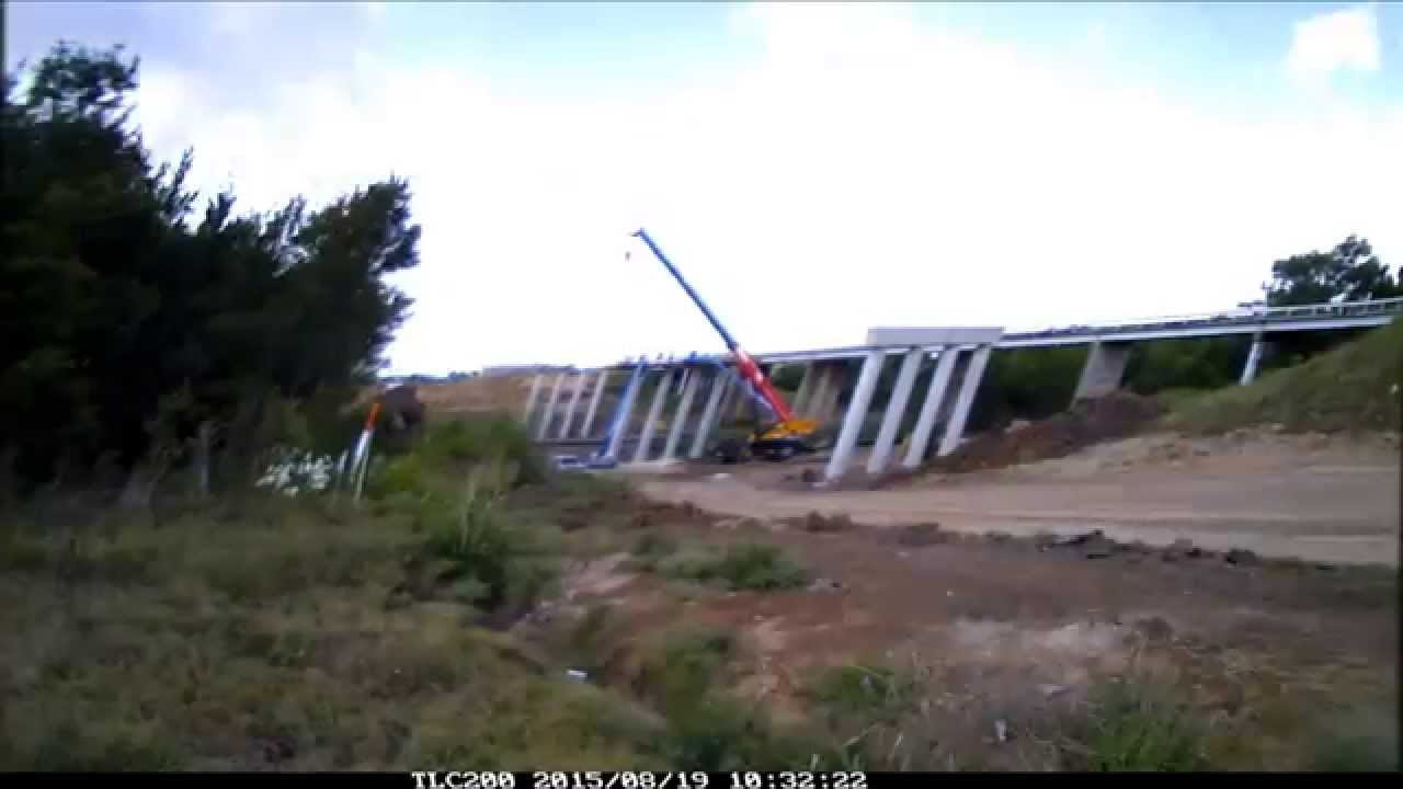 Constructing Formwork for a Concrete Bridge Cap - YouTube