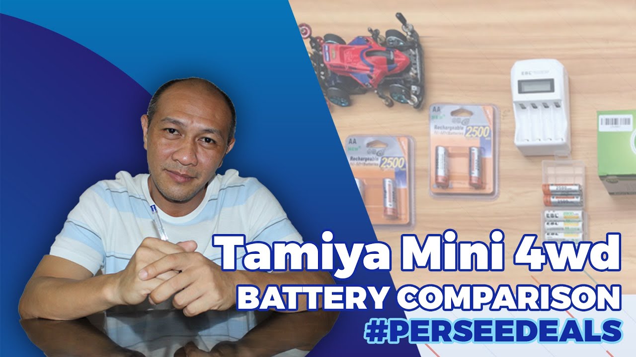 TAMIYA MINI 4WD | BATTERY COMPARISON | PERSEEDEALS - YouTube