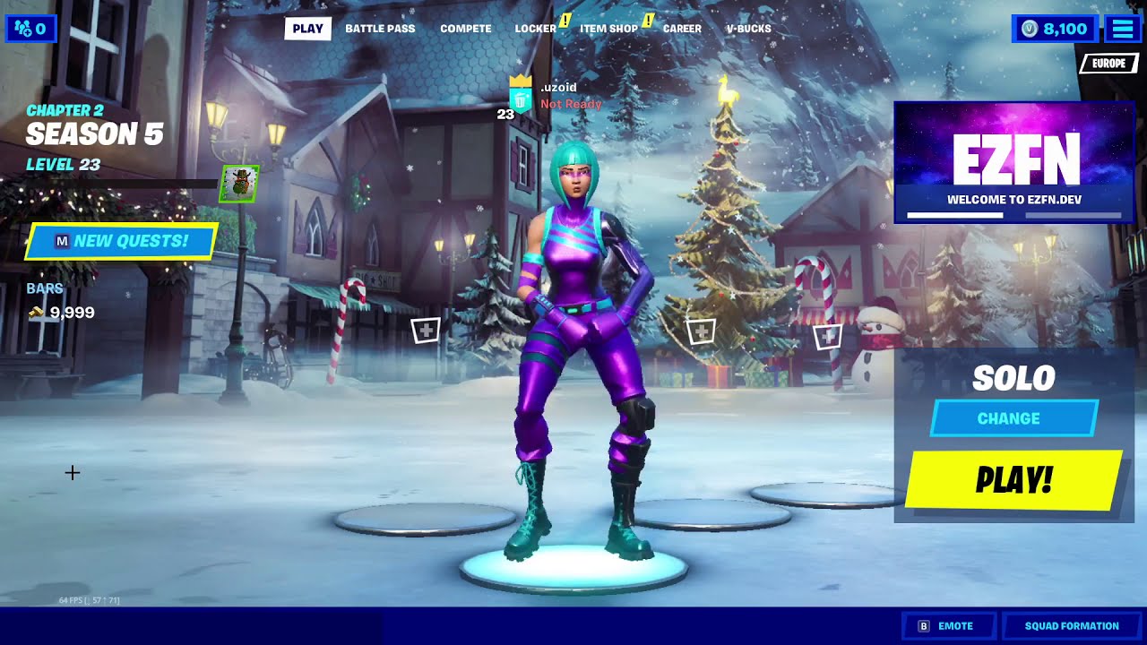 Fornite lobby dance for tiktok (wonder and purple ghoul) (season 5 ...
