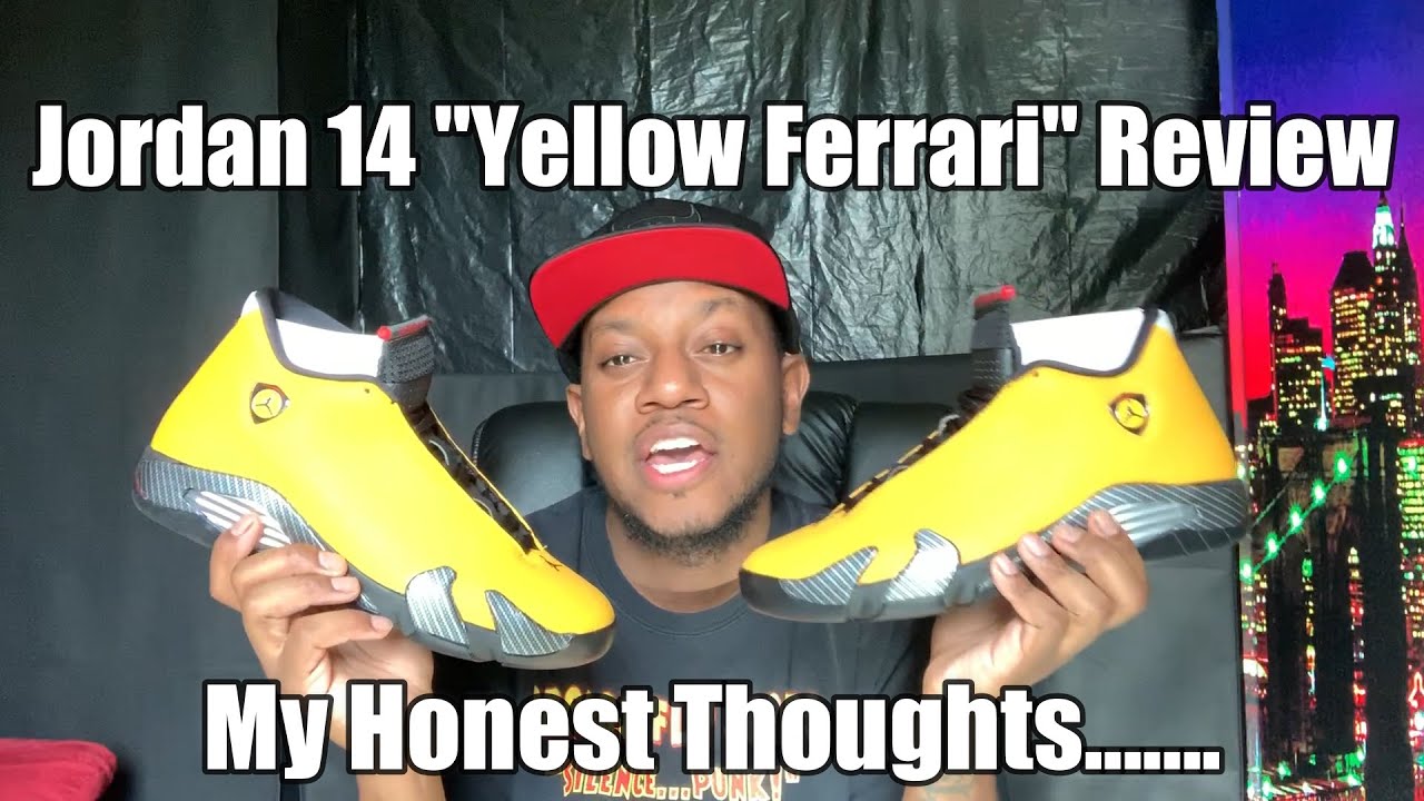 Jordan 14 "Yellow Ferrari" Review / My Honest Thoughts - YouTube