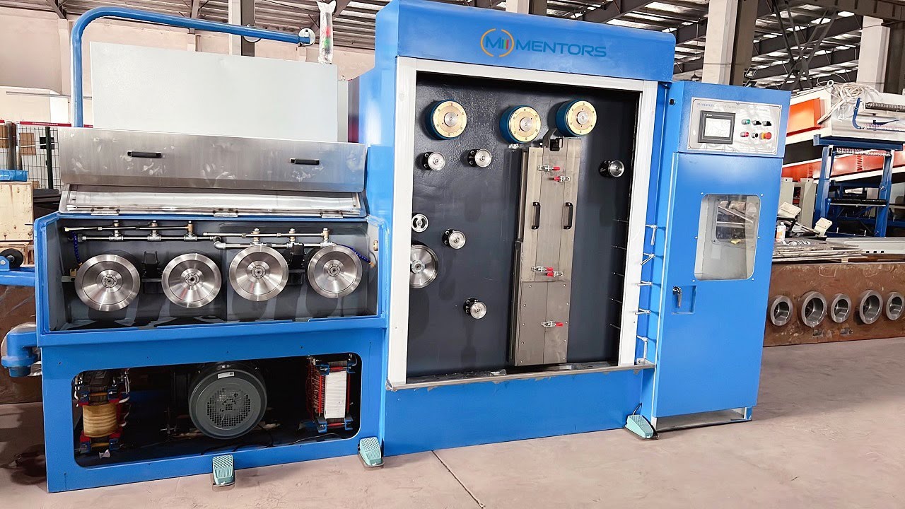 Super Fine Wire Drawing Machine with Annealing - YouTube