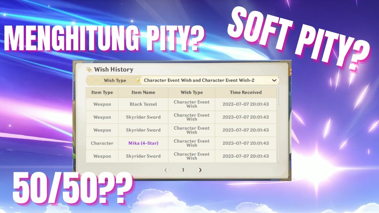 Cara Menghitung Pity di Genshin Impact 2023 - YouTube