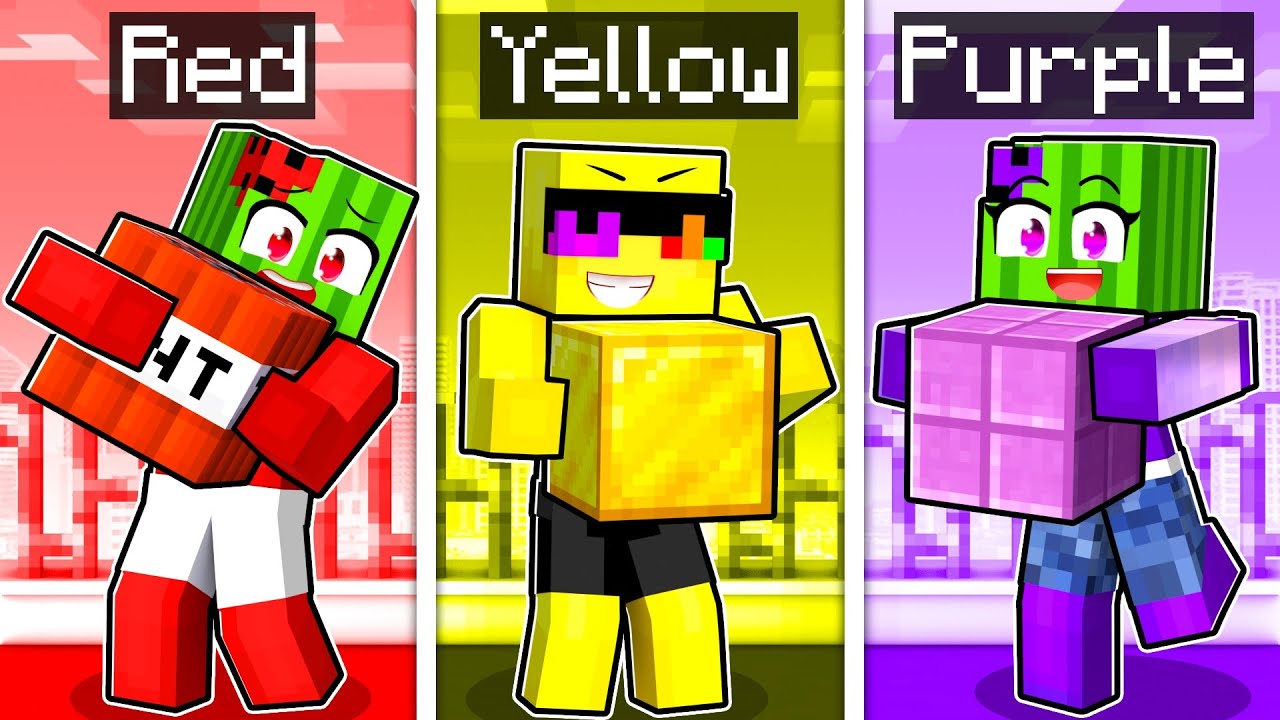 Using ONLY One Color In Minecraft! - YouTube