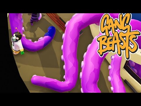 GANG BEASTS - Attacked by an Octopus [Melee] - Xbox One Gameplay - YouTube