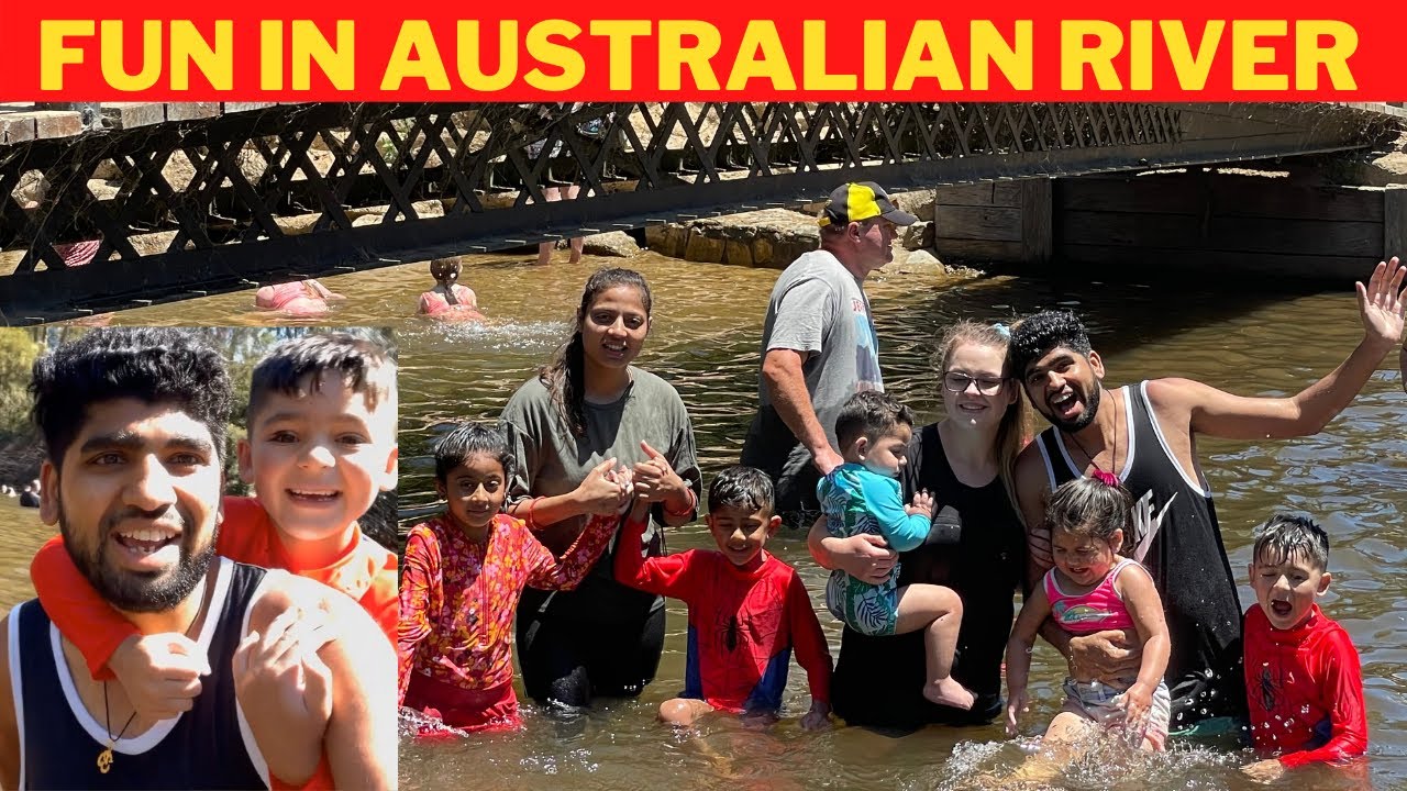 FUN IN THE AUSTRALIAN RIVER WHILE CAMPING | LOVELEEN VATS & COURTNEY ...