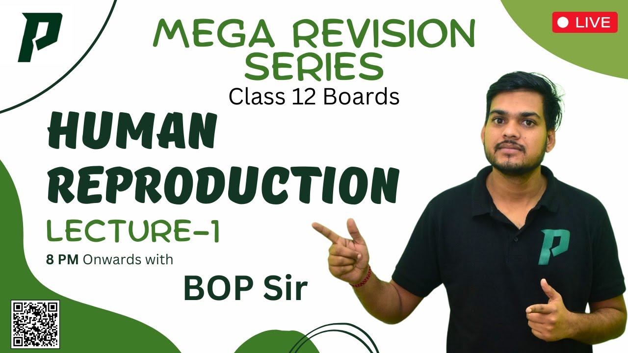 Human Reproduction L-1 with BOP Sir | Class 12 Biology Board Exam ...