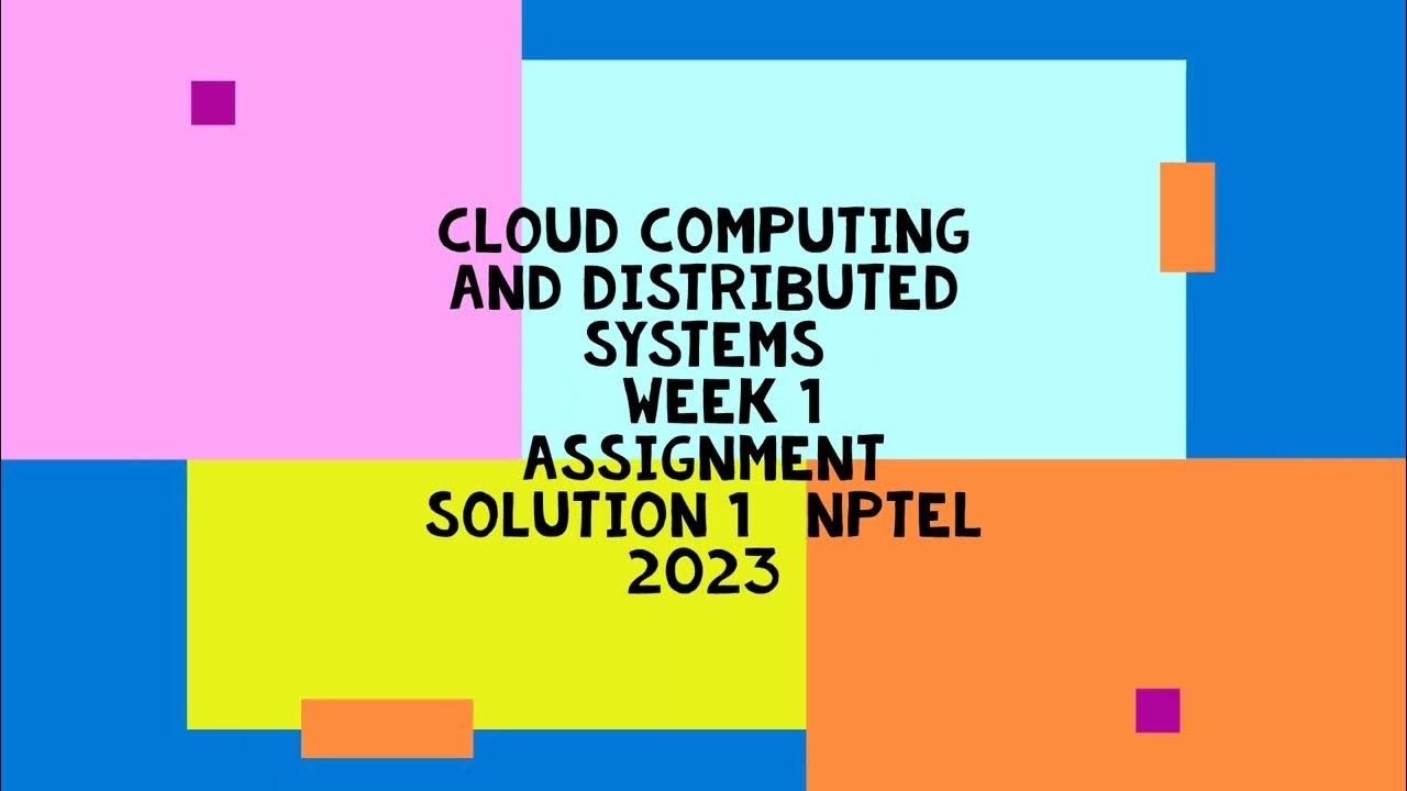 cloud computing and distributed system | NPTEL | week 1 | assignment 1 solution 2023 - YouTube
