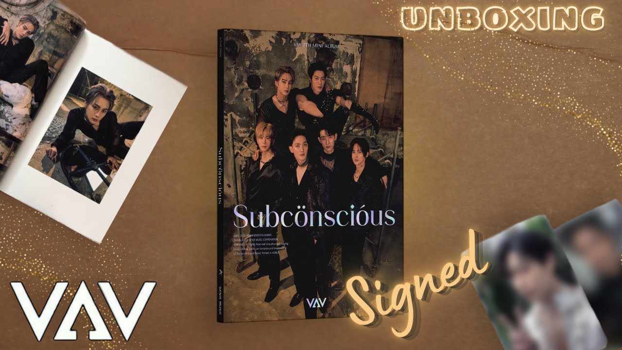 Unboxing VAV Subconscious Signed Album / Распаковка ПОДПИСАННОГО ...