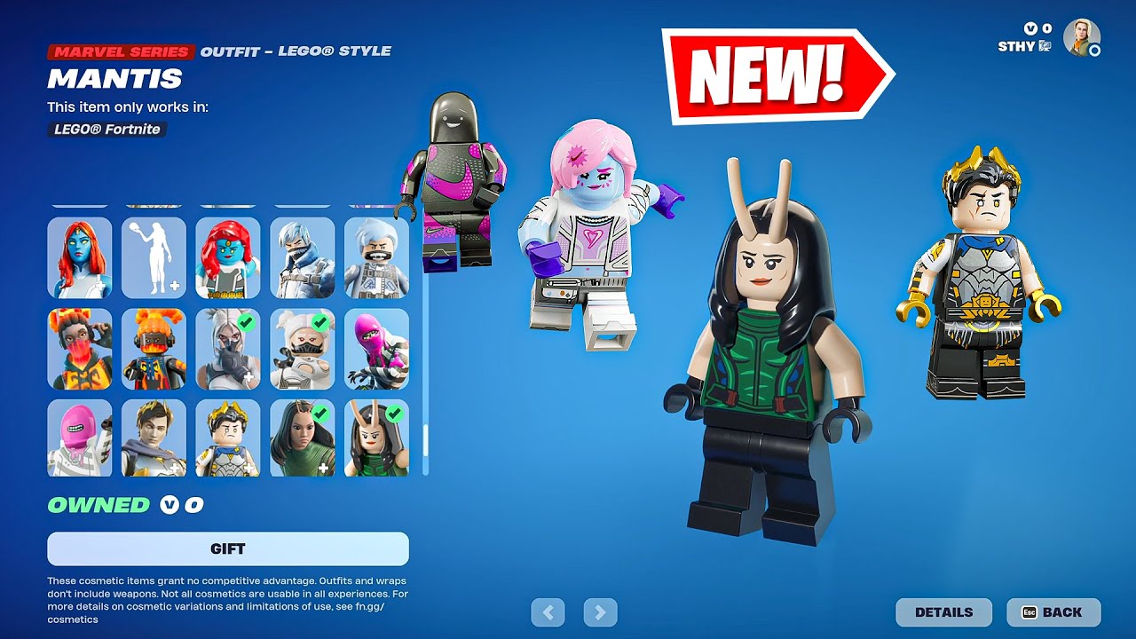 All New & Updated LEGO Styles in Fortnite (Groot, Ares, Ascendant Midas ...