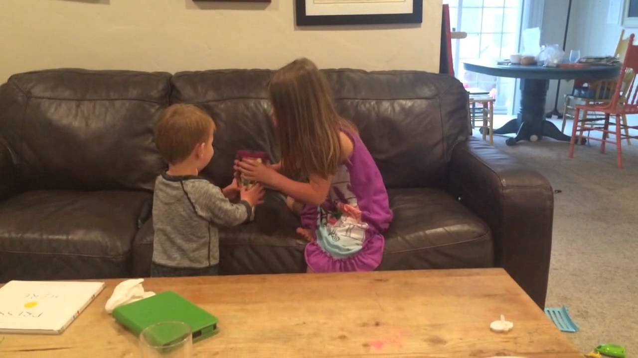 Kids chasing each other around the house - YouTube