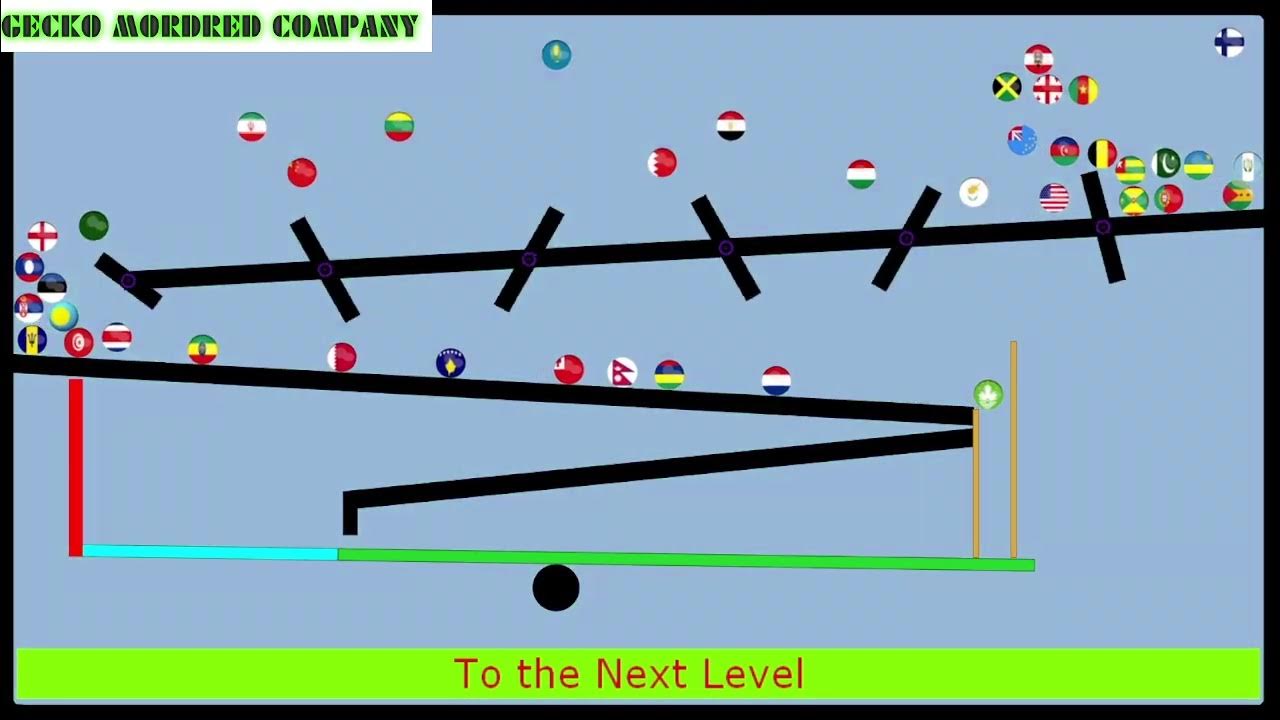Country Marble Race Game (Quadrilla Marble Run Alternative Game Style in Algodoo), Marble Race ...