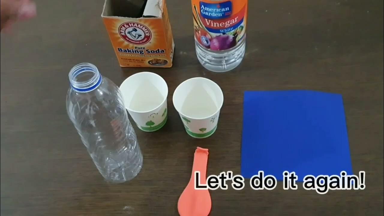 Science (chemistry) [Vinegar Baking Soda Reaction Experiment] - YouTube
