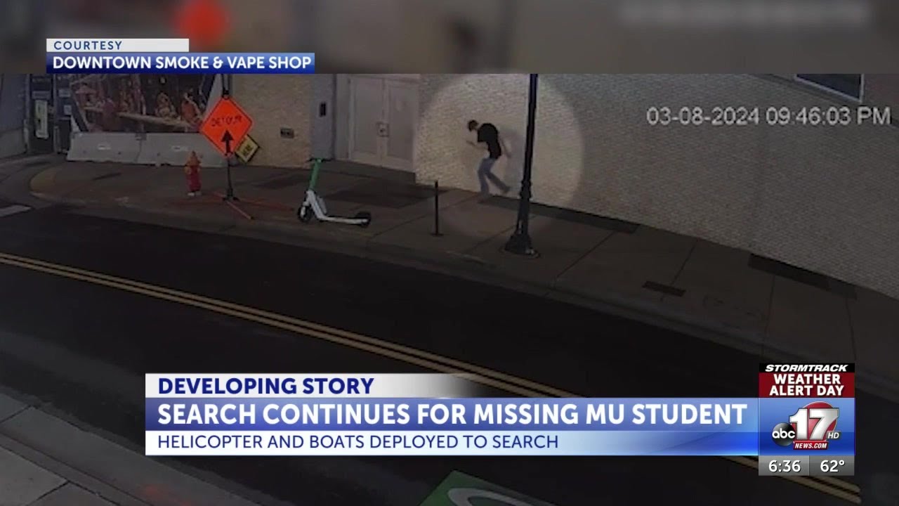 Search continues for missing University of Missouri student - YouTube
