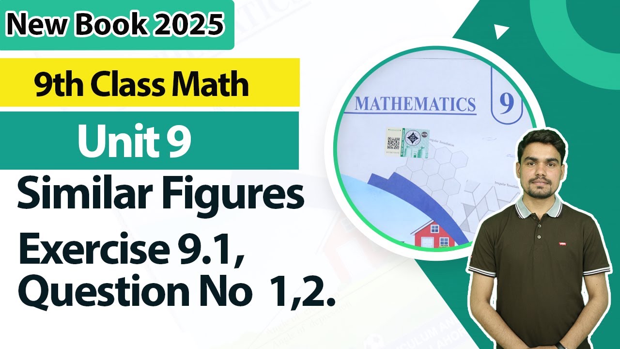 9th Class Math Unit 9 | Exercise 9.1 Question 1,2 | 9th Math Book 2025 ...