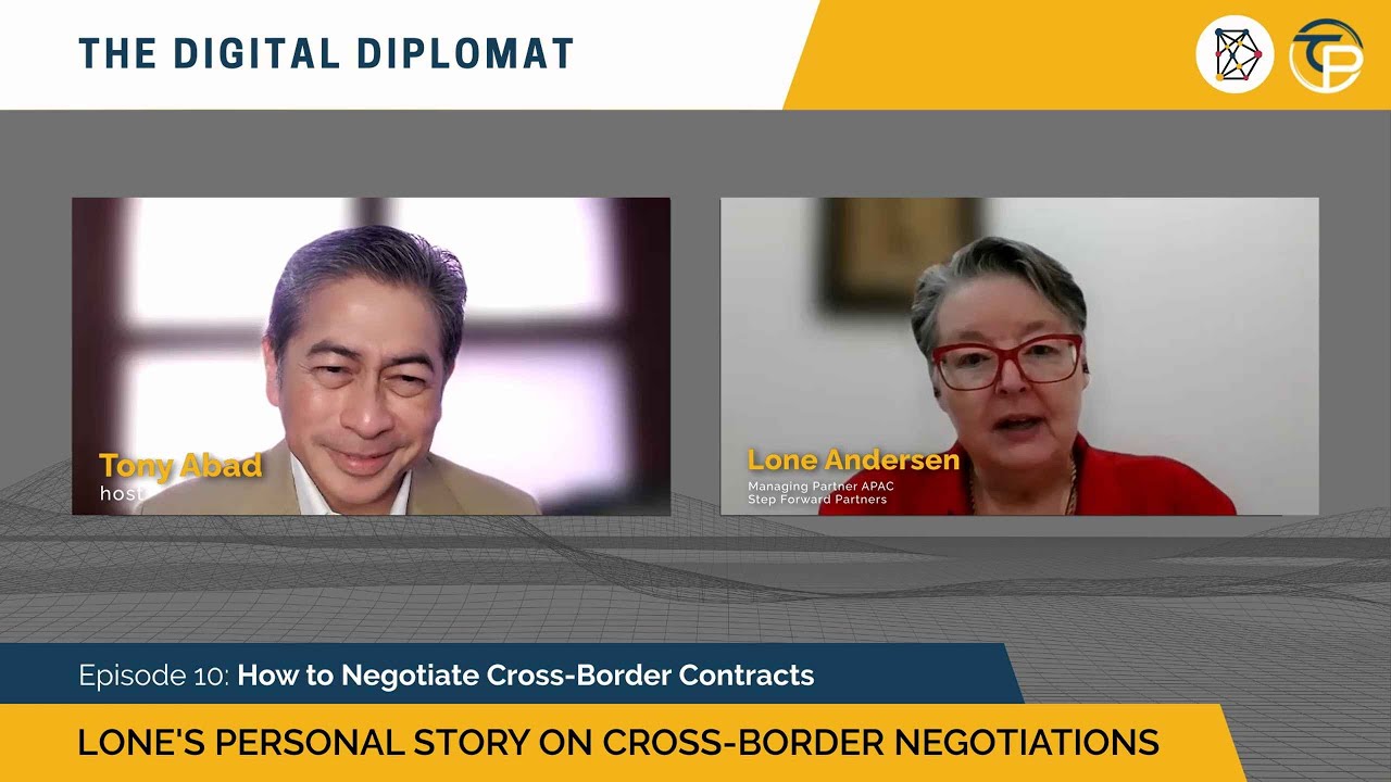 How to Negotiate Cross-Border Contracts w/ Lone Andersen | The Digital Diplomat (cc available ...